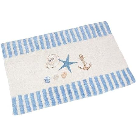 Amazon.com: Avanti Linens Avanti Sequin Shells Rug, Aqua : Home & Kitchen