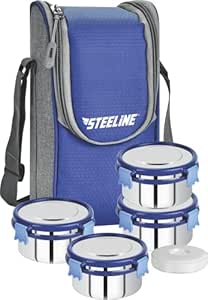 Buy STEELINE Proudly Indian (LABEL) Steelline Stainless Steel Lunch ...