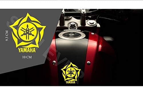 SIGN EVER Yamaha Fire Pattern Logo Bike Stickers Graphics Sides Tank ...