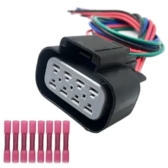 LIZAPUS 8 pin Headlights Connector Harness Wire Compatible with ...