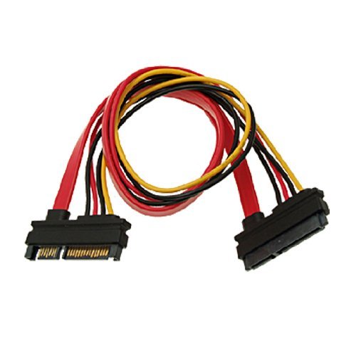15 + 7 Pin 22 Pin Male to 15 + 7 Pin Female SATA Serial ATA Power Cord ...