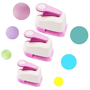 HKKYO Circle Punch Paper Punches Hole Punch, Pink : Amazon.com.au: Home