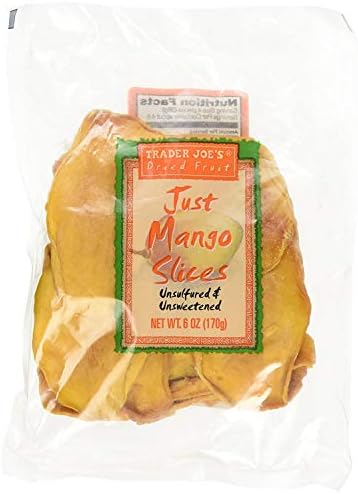 Amazon.com: Trader Joe's Dried Fruit Just Mango Slices 6 Ounces 1 Pack