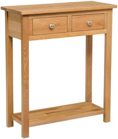 Hallowood Furniture Waverly Oak Wide Console Table with 2 Drawers for ...