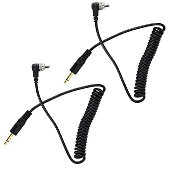 Amazon.com: JAOCDOEN 3.5mm to Male PC Flash Sync Cable, Trigger Camera ...