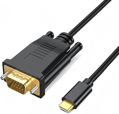 Amazon.com: LBSC USB C to VGA Cable 3ft, VGA to USB C Cable for Monitor ...