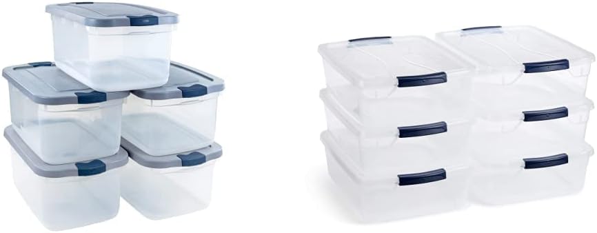 Rubbermaid Roughneck – Contenedores de almacenamiento transparentes de ...