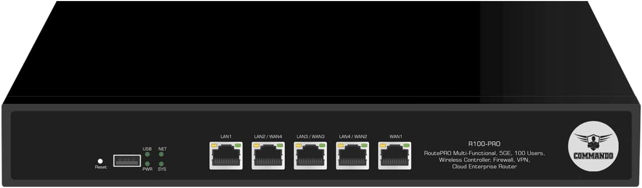 COMMANDO Route PRO, 5GE, Router, Load Balancer, Wireless Controller ...
