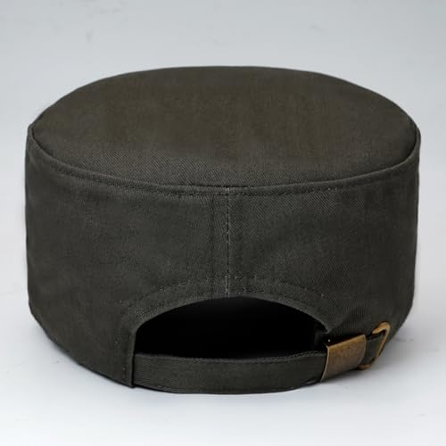 YeeHeen Cadet Hat Flat Top Hats Army Military Caps for Men Women Army ...