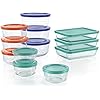 Amazon.com: Pyrex Simply Store 12-Pack Mixed Sized Glass Food Storage ...