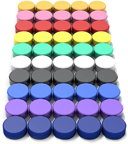 Amazon.com: Flexible Round Magnets in Assorted Colors, for Whiteboard ...