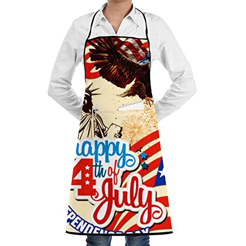 Fourth of July Independence Day Statue of Liberty Aprons for Women Men ...