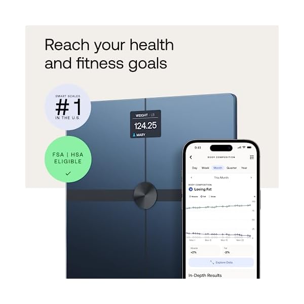 WITHINGS Body Smart - Accurate Scale for Body Weight and Fat Percentage ...
