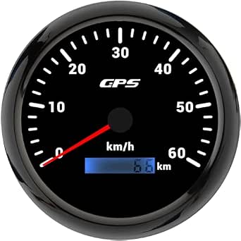 Amazon.com: ELING Speedometer 0-60km/h GPS Odometer Gauge 110mm ...