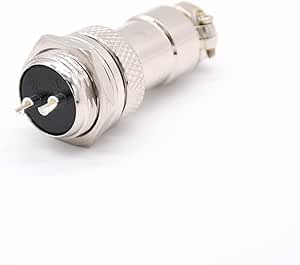 Amazon.com: GX16 Female and Male Connector 2 Pin Aviation Plug Straight ...