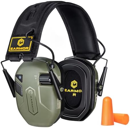 EARMOR M300T Upgrade Electric Ear Muffs For Shooting, Bluetooth Hearing ...