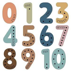 Qyeahkj Jumbo Numbers Boho Rainbow Classroom Numbers Poster Number ...