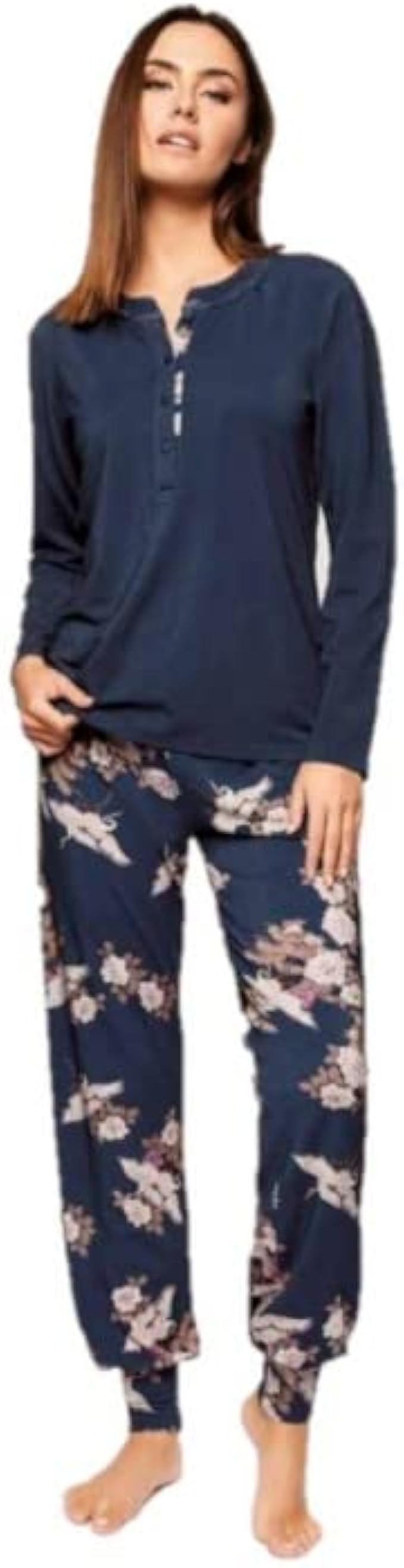 LORMAR Pigiama donna in viscosa elasticizzata art. JAP0974 : Amazon.it