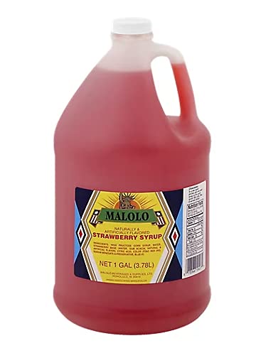 Amazon.com: Malolo Strawberry Syrup LARGE 1 Gallon : Grocery & Gourmet Food