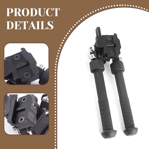 Bipod Unique 360° Rotating Adjustable Height Bi Pods for Rifles, Quick ...