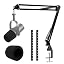 For Shure MV7 Boom Arm - Upgraded Mic Arm with Reduce Wind Noises Mic ...