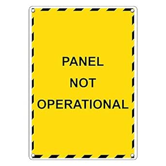 Amazon.com: Weatherproof Plastic Vertical Panel Not Operational Sign ...
