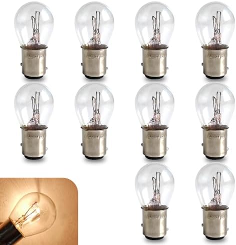 Amazon.com: Jewkot Pack-10 Car 1157 Halogen Brake Lights, BAY15D High ...