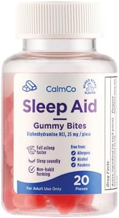Amazon.com: CalmCo Adult Sleep Aid Gummy Bites - Non-Habit Forming ...