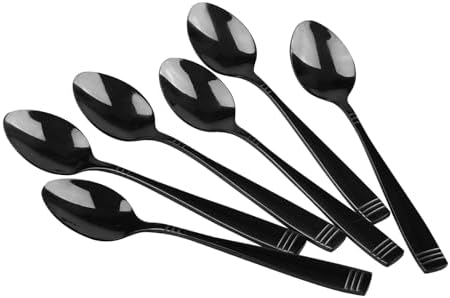Amazon.com | Vababa 16-Piece Stainless Steel Dessert Spoons, 6.6 Inches ...