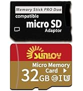 Amazon.com: PSP Memory Stick Adapter with 32GB Micro SD Card, Micro SD ...