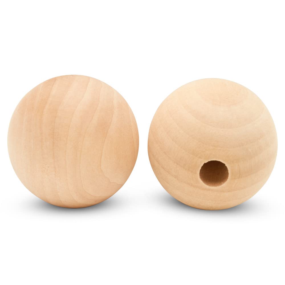 Amazon.com: Wood Dowel Caps 2 inch Diameter with 1/2 inch Hole, 6 ...