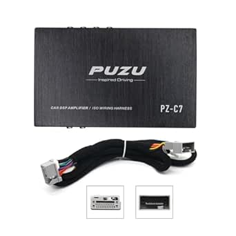 Amazon.co.jp: PUZU PZ-C7 4X 150 W 4 chから6 ch車載DSPアンプ車載ラジオの音質アップグレードデジタルオーディオ信号プロセッサプラグアンドプレイ2008 ...