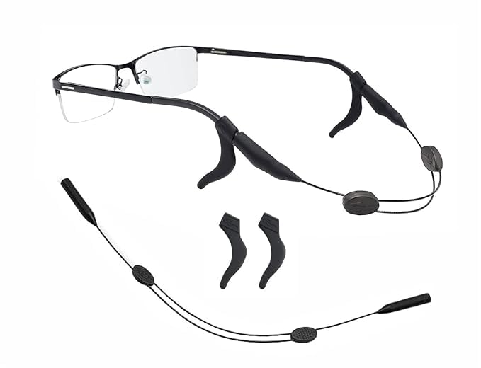 Buy Feora9X Adjustable Eyeglass Strap With Ear Support, Sunglass ...