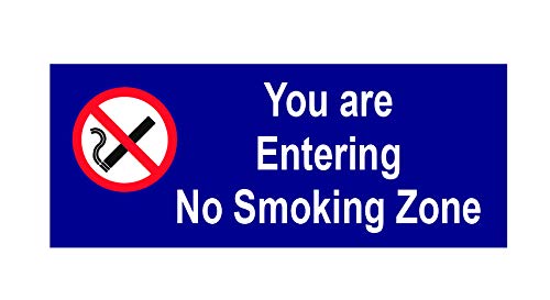 SIGN EVER You are no Smoking Zone Sign Board With Double side adhesive ...