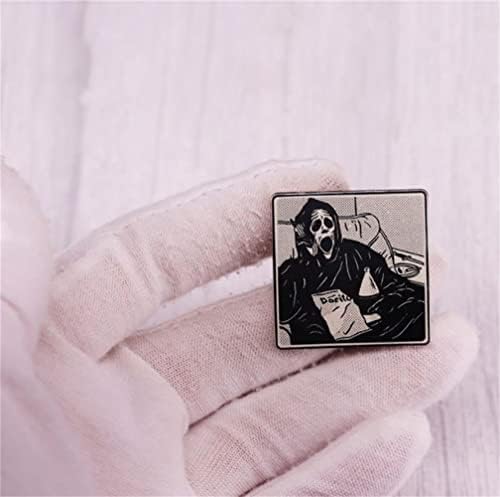 Amazon.com: KUPOOL Screaming Ghostface Killer Hard Enamel Pins Punk ...