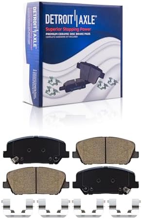 Amazon.com: Detroit Axle - Front Brake Pads for 2016-2017 Hyundai ...