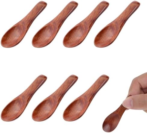 Amazon.com: 8pcs Small Wooden Spoons, 2.36in Mini Condiment Spoons ...
