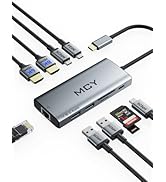 Amazon.com: MCY USB C Hub,Laptop Docking Station Dual Monitor Single 8K ...