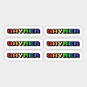 Amazon.com: Gaymer, Gays, LGBT - Sticker Graphic - Decal Sticker ...