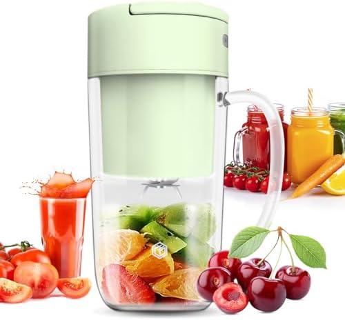 Amazon.com: Portable Blender, 10 oz Mini Personal Blender for Smoothies ...