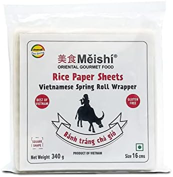 Meishi Vietnamese Gluten Free Rice Paper Sheet | 340g | 16 cm | Edible ...