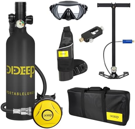 Amazon.com : DIDEEP Scuba Tank, 1L Mini Scuba Tank, Support About 15-20 ...