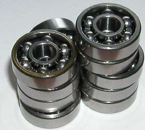 10 Open Bearing R4A 1/4 x 3/4 x 7/32 inch Miniature Ball Bearings: Deep ...