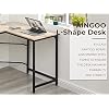 Aingoo Corner Desk L Shaped Desk Sturdy Home Office PC Laptop ...