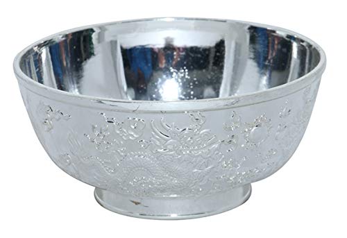 Buy Giri Bowl Katora White Metal Kinnam 4 inch - 165gm Online at Low ...