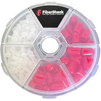 FiberShack - Dust Cap Kit for Fiber Optic Cables, End Faces and Devices ...