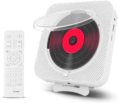 Wall Mountable CD Player - Homlab Bluetooth Desktop CD Player with ...