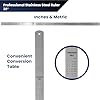 Amazon.com: Pacific Arc 36 Inch Stainless Steel Ruler with Inch/Metric ...