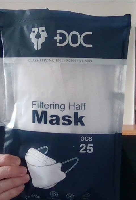 FFP2 Mask Pack of 25 - Hand Checked For Quality - Disposable FFP2 ...