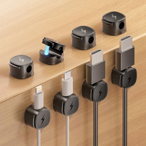 Amazon.com: Magnetic Cable Organizer Clips, [1s Lock] 6-Pack Adjustable ...
